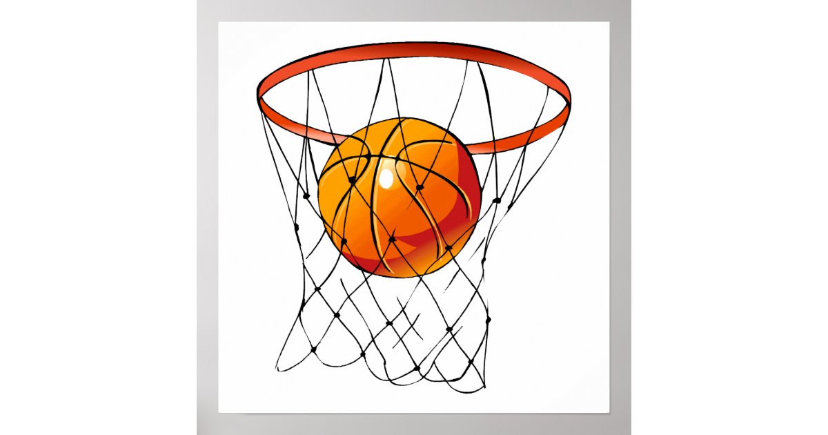 Basketball Hoop Poster | Zazzle