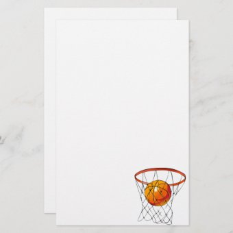 Basketball Hoop Stationery | Zazzle
