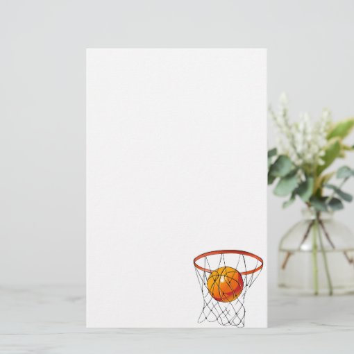 Basketball Hoop Stationery | Zazzle