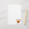 Basketball Hoop Stationery | Zazzle