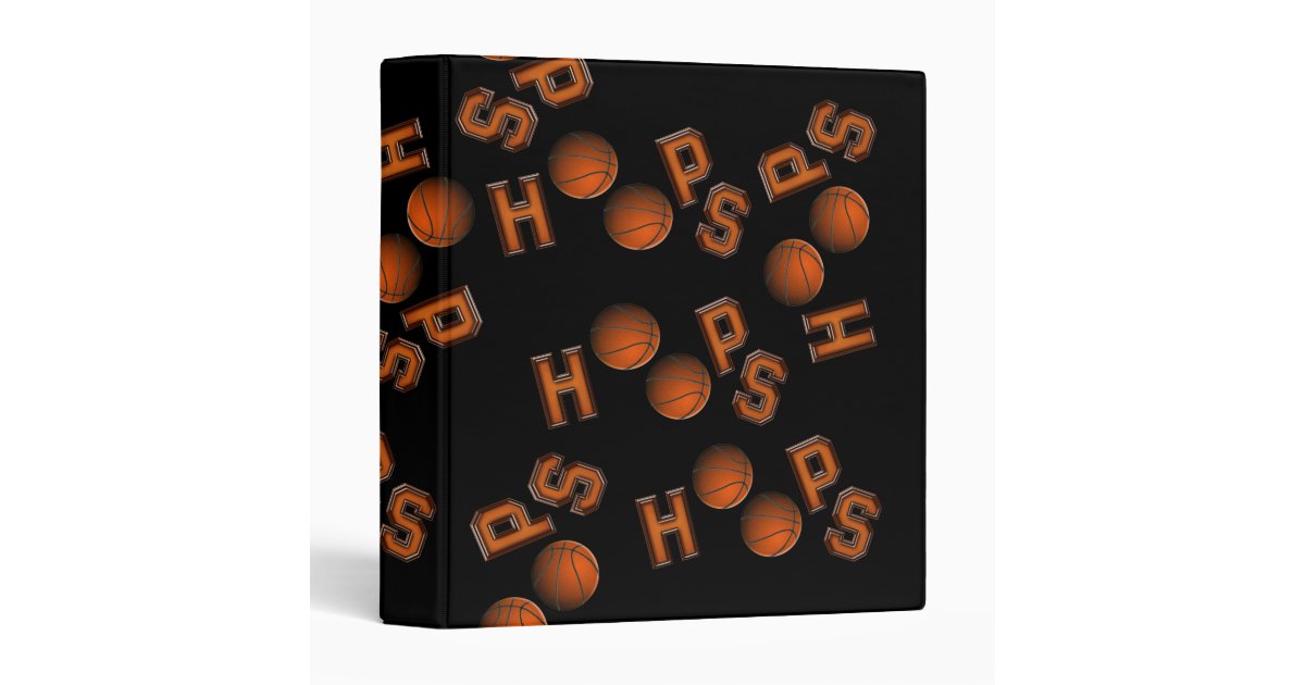 Basketball Hoops Binder | Zazzle