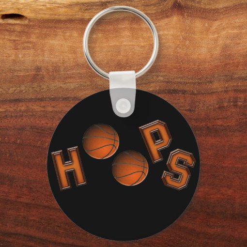 Basketball Hoops Keychain | Zazzle