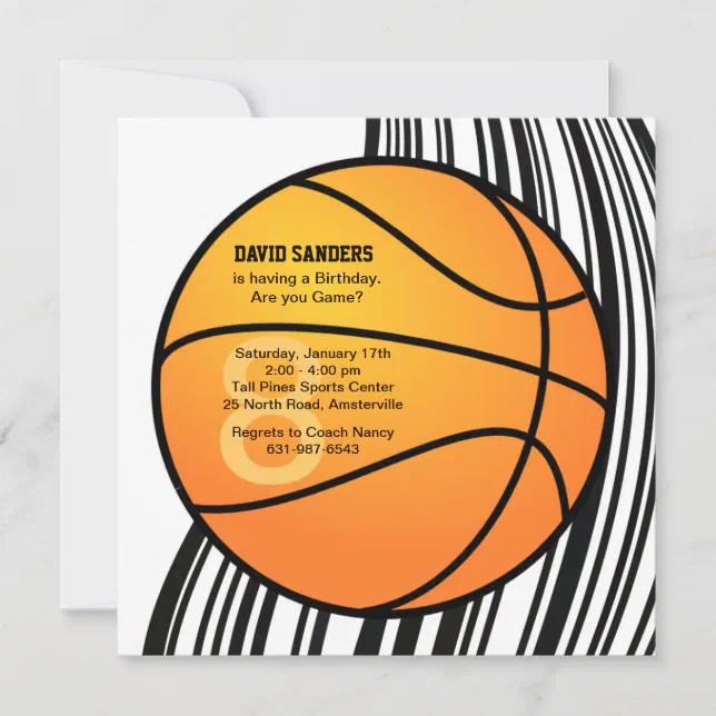 Basketball Invitation | Zazzle
