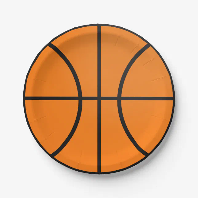Basketball Kids Sports Birthday Party Paper Plates | Zazzle