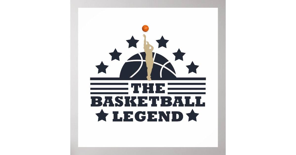 Basketball legend player for coach poster | Zazzle