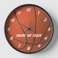 Basketball Look Personalized Wall Clock | Zazzle