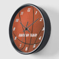 Basketball Look Personalized Wall Clock | Zazzle
