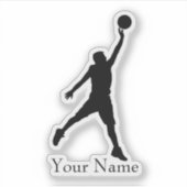 Basketball Name Sticker | Zazzle