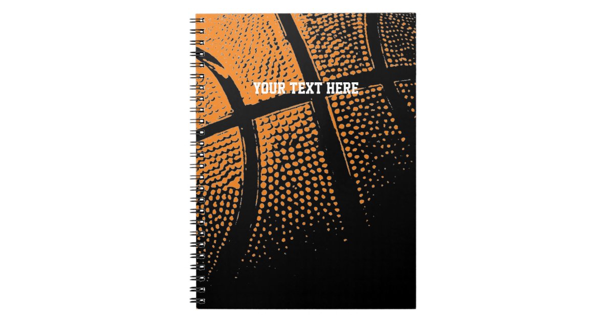 Basketball notebook | Custom school supplies | Zazzle