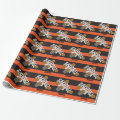 Basketball Orange Black Wrapping Paper | Zazzle