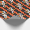 Basketball Orange Black Wrapping Paper | Zazzle
