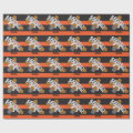 Basketball Orange Black Wrapping Paper | Zazzle