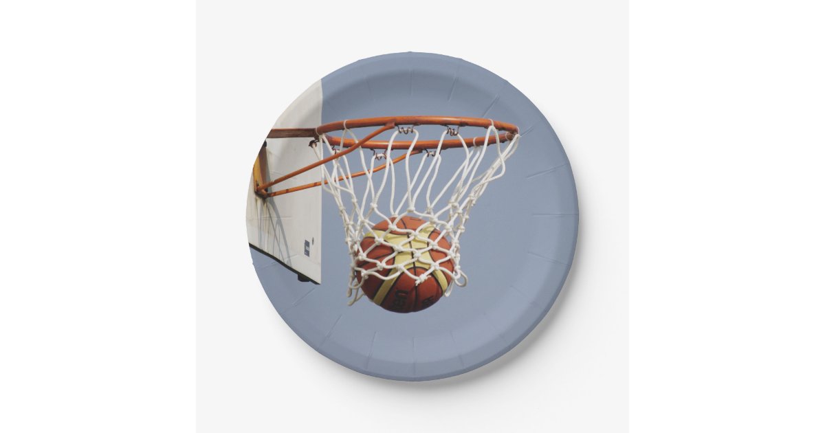 Basketball Paper Plates | Zazzle