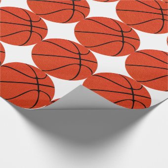 Basketball Party Gift Wrapping Paper | Zazzle