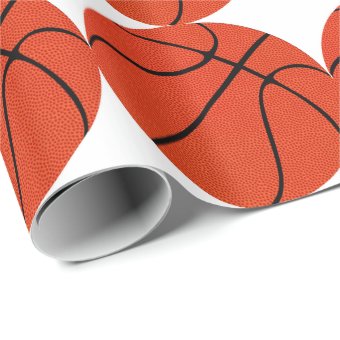 Basketball Party Gift Wrapping Paper | Zazzle