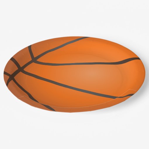 Basketball Party Paper Plates | Zazzle