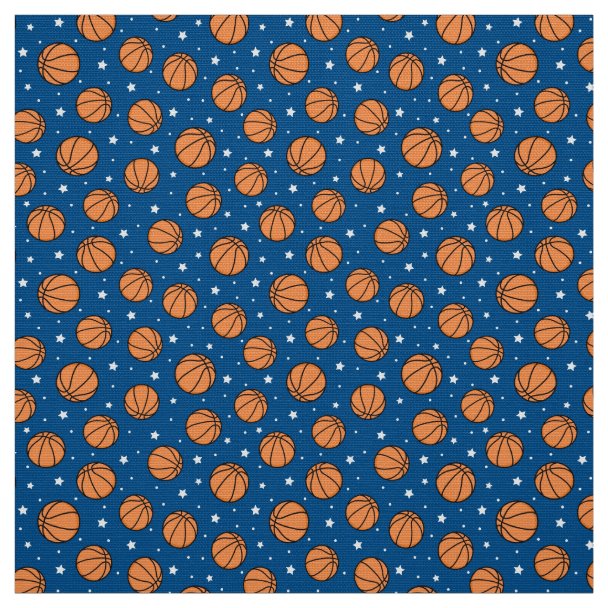 Basketball Fabric. Fabric | Zazzle.com