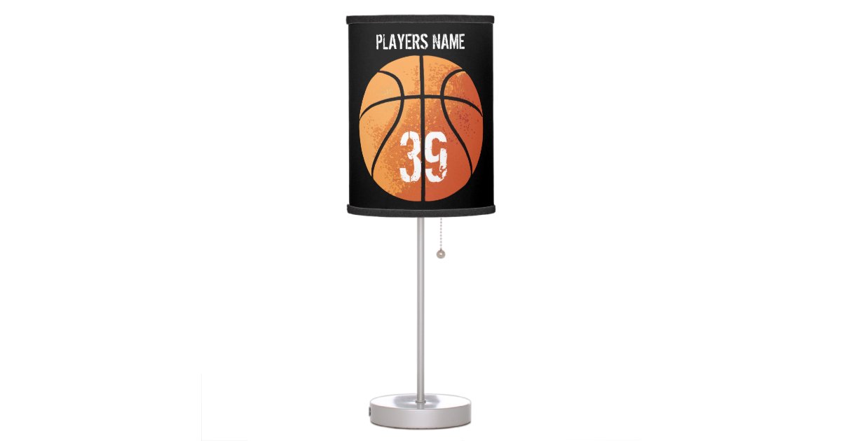 Basketball (Personalizable) Table Lamp | Zazzle