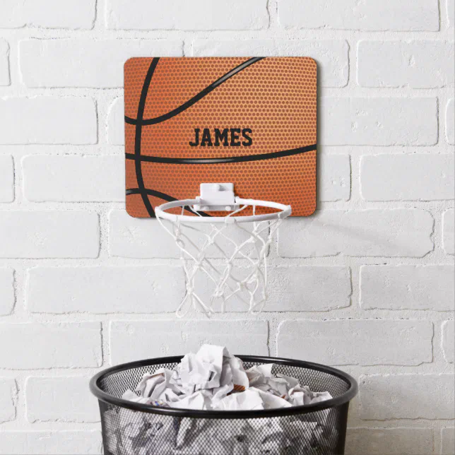 Basketball Personalized Sports Themed Mini Basketball Hoop | Zazzle