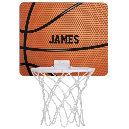 Basketball Personalized Sports Themed Mini Basketball Hoop | Zazzle