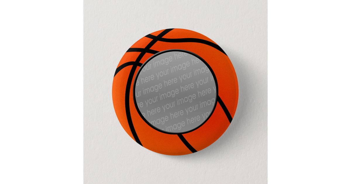 basketball photo button | Zazzle