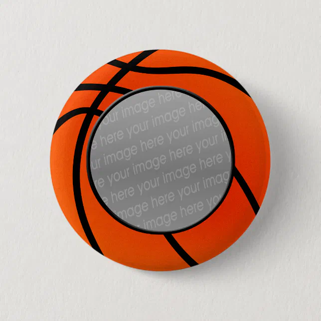 basketball photo button | Zazzle