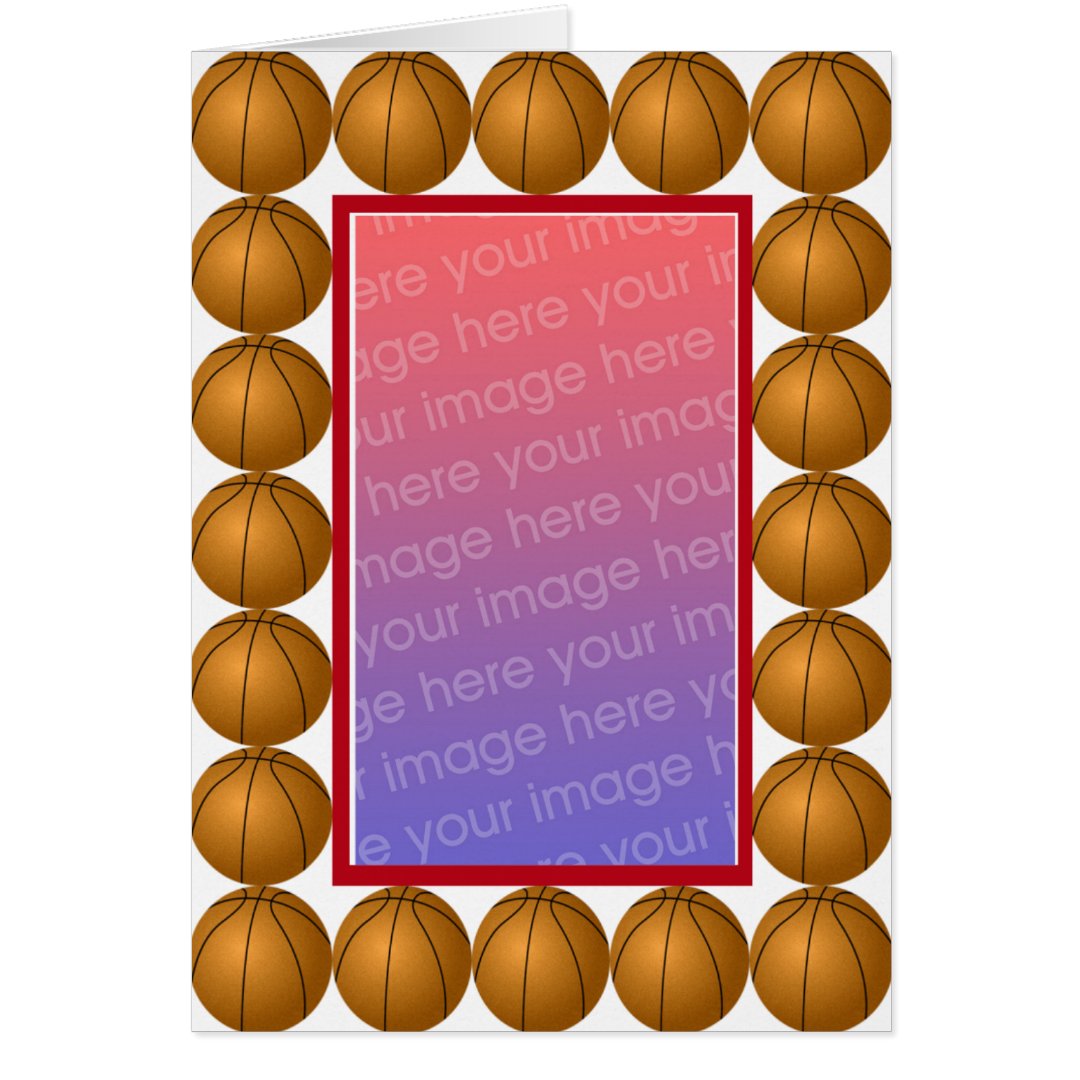 Basketball photo Card | Zazzle