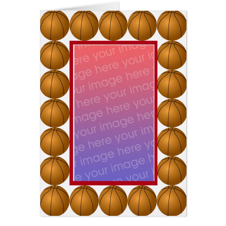 Basketball photo Card | Zazzle