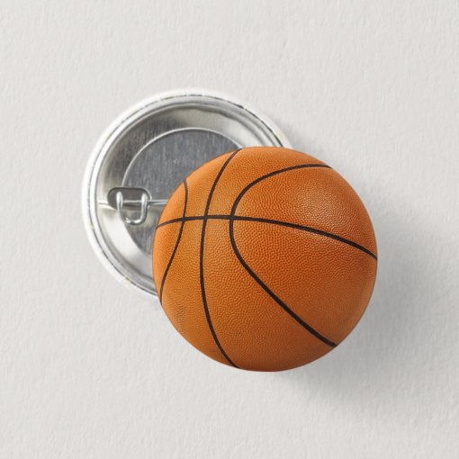 basketball pin / button - I heart hoops! | Zazzle