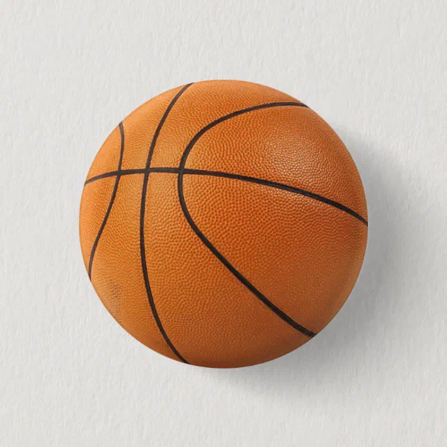 basketball pin / button - I heart hoops! | Zazzle