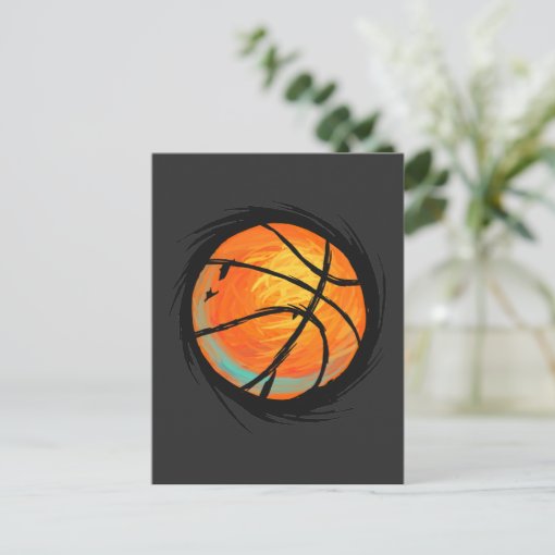 Basketball Player Ball Sport Fan Postcard | Zazzle