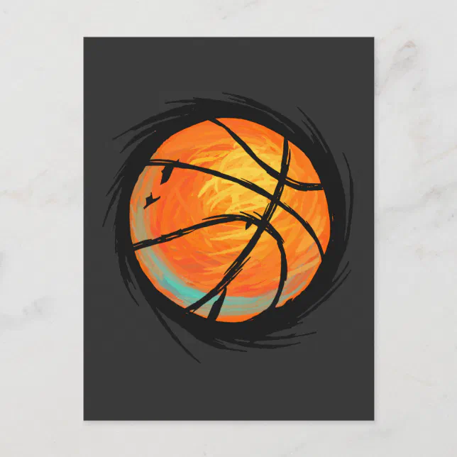 Basketball Player Ball Sport Fan Postcard | Zazzle