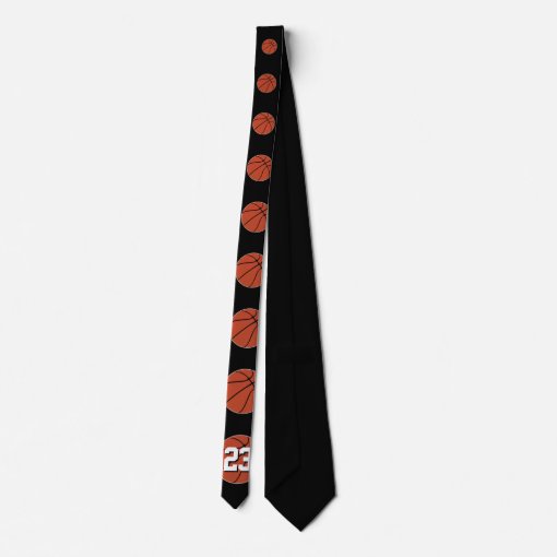 Basketball Player / Coach Custom Number or Letters Neck Tie | Zazzle