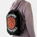 Basketball Player Custom Team Name and Color Sport Drawstring Bag | Zazzle