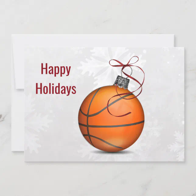 basketball player Holiday Greeting Cards | Zazzle