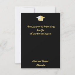 Basketball player Modern Photo graduation class of Thank You Card | Zazzle
