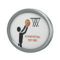 Basketball player with ball custom belt buckle | Zazzle
