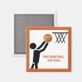 Basketball player with ball custom magnet | Zazzle