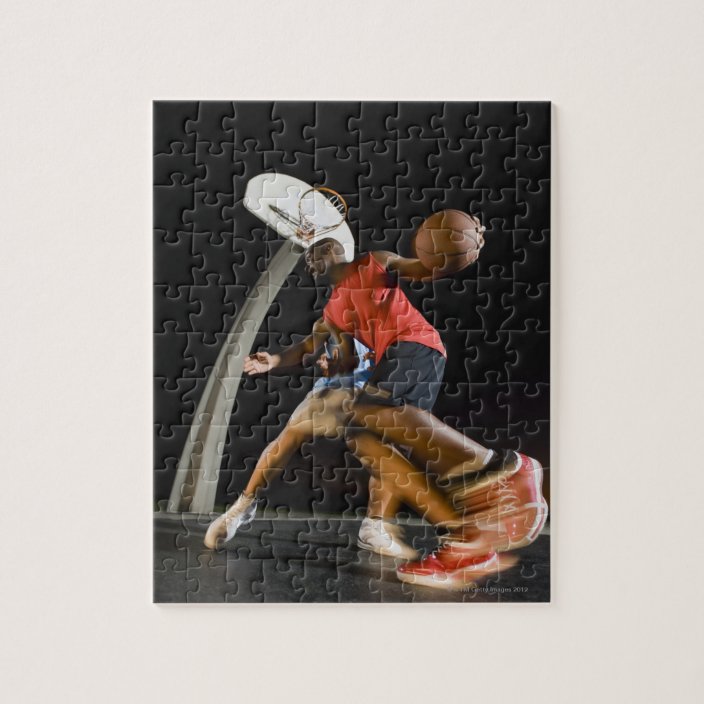 Basketball players 2 jigsaw puzzle | Zazzle.com