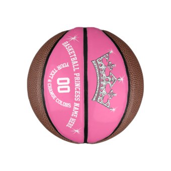 Basketball Princess Personalized Basketball Ball | Zazzle