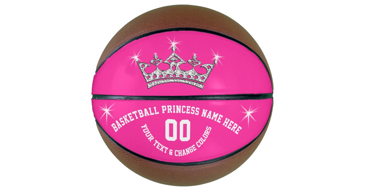 Basketball Princess Personalized Basketball Ball | Zazzle