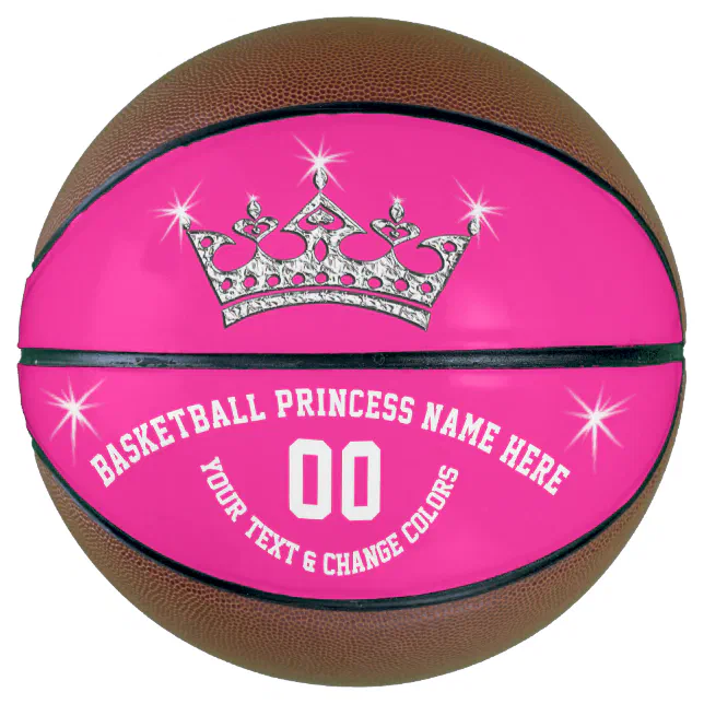 Basketball Princess Personalized Basketball Ball | Zazzle