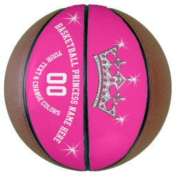 Basketball Princess Personalized Basketball Ball | Zazzle