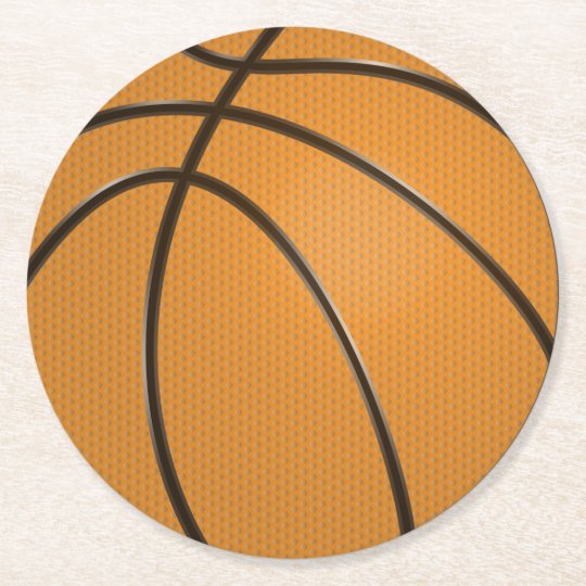 Basketball Round Plastic Coaster | Zazzle.com