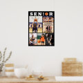 Basketball Senior Graduation 6 Photo Collage Poster | Zazzle