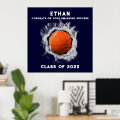 Basketball Senior Graduation Congrats Poster | Zazzle