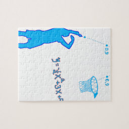 Basketball Shot and Quadratic equation Jigsaw Puzzle | Zazzle