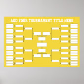 Basketball Soccer Sports Tournament Bracket Poster | Zazzle