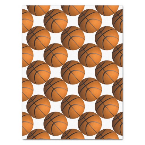 Basketball Sport Design Tissue Paper | Zazzle