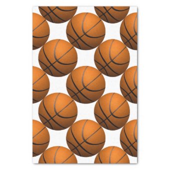 Basketball Sport Design Tissue Paper | Zazzle
